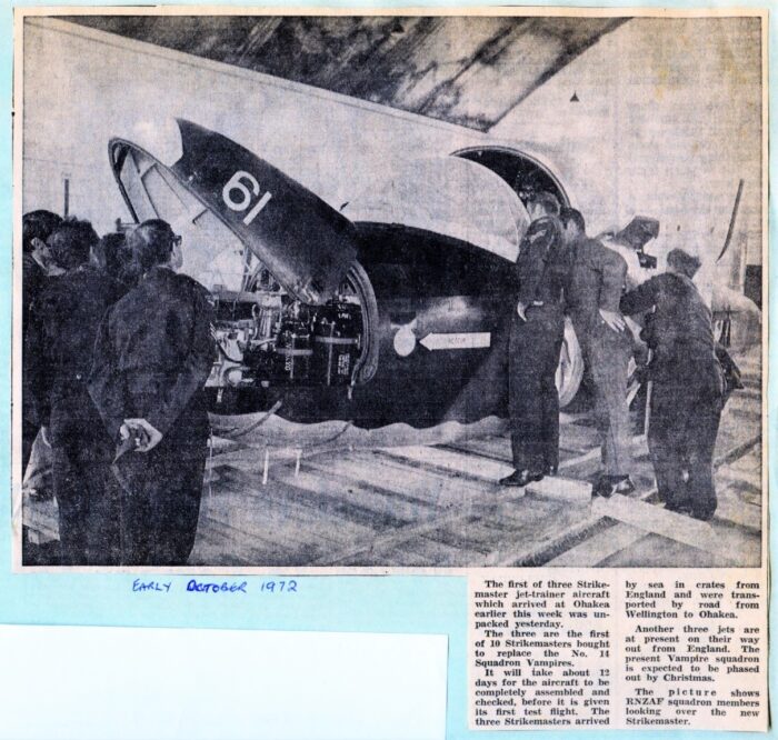 Flying the Strikemaster Mk88 in RNZAF Service: Part 1 the 1970s - Jim ...